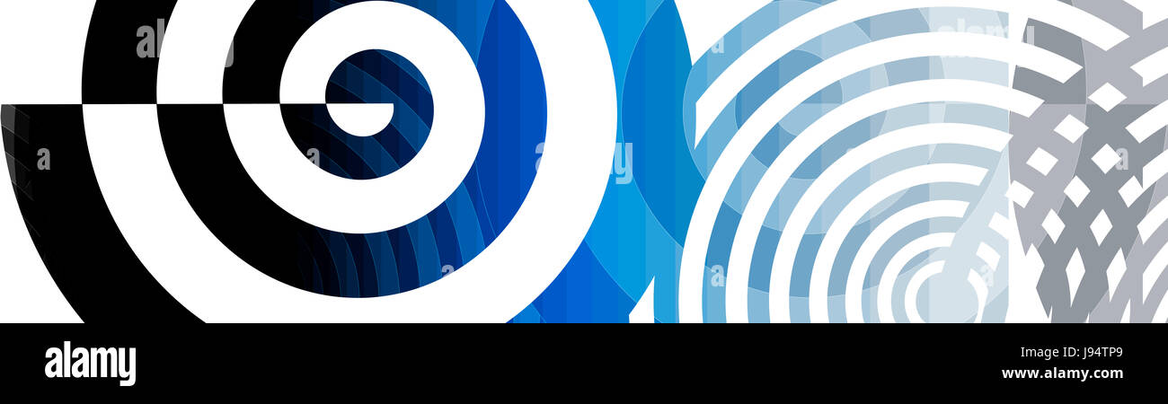 graphic, waves, blank, european, caucasian, spread, shape, design ...