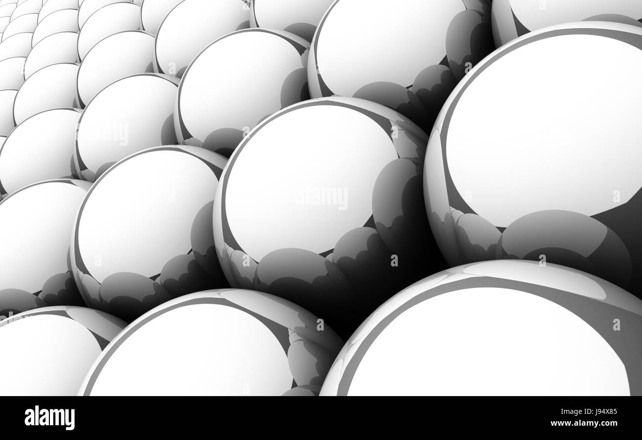 silver reflection balls background 4 Stock Photo - Alamy