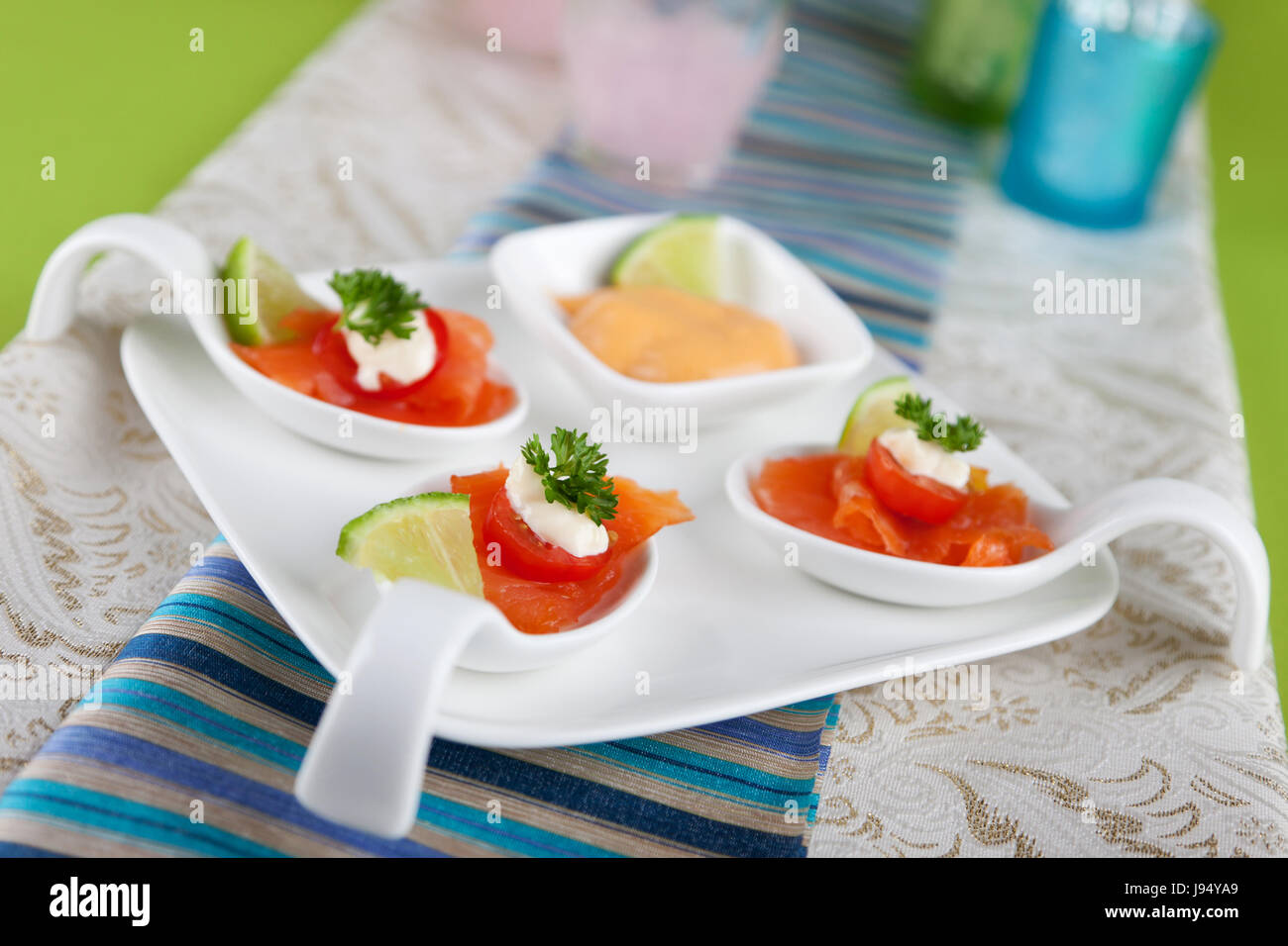 angle, fish, food, dish, meal, culinary, salmon, appetizer, amuse ...