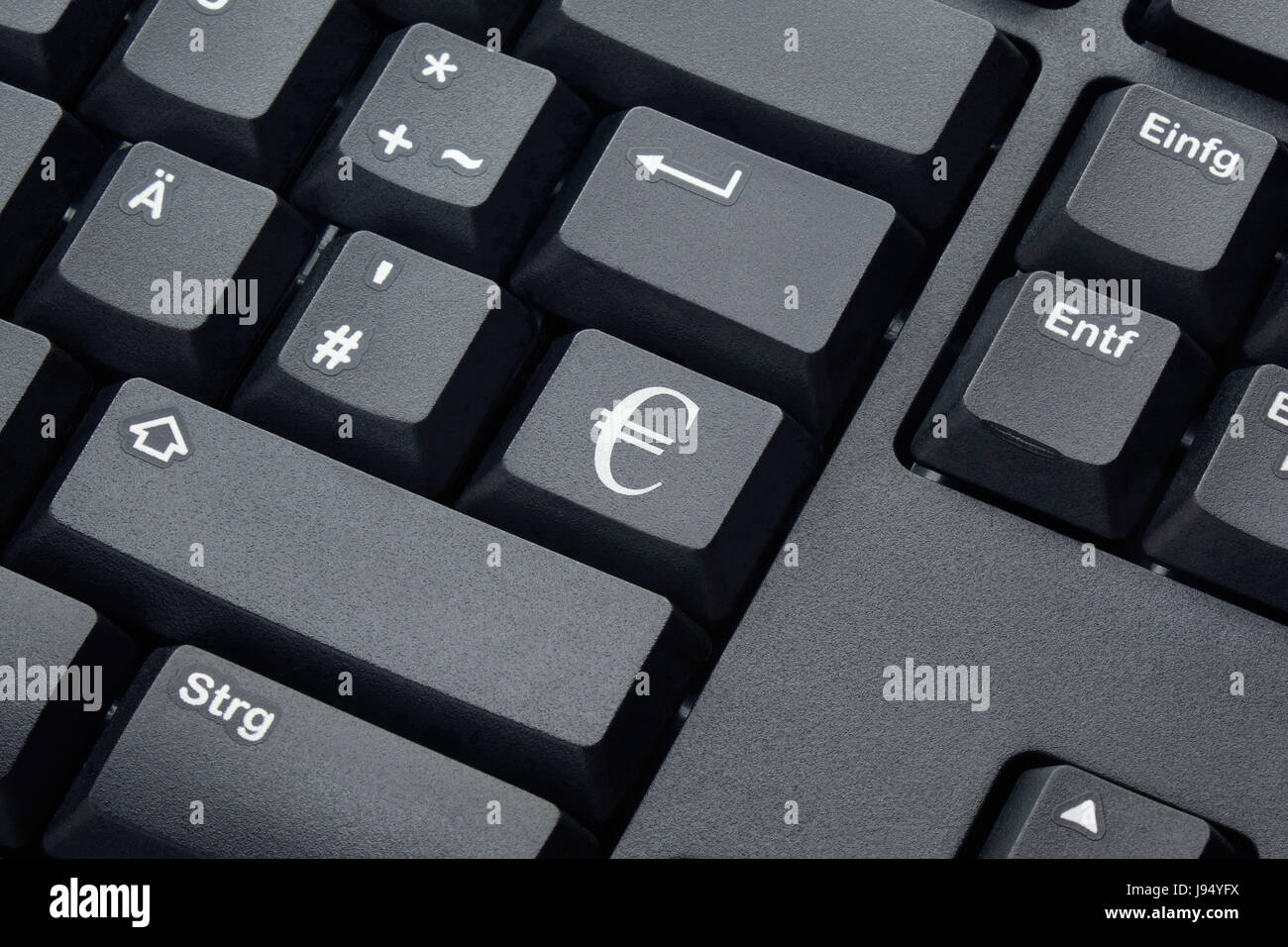 ILLUSTRATION - The euro symbol is on a computer keyboard. Taken 19.01. ...