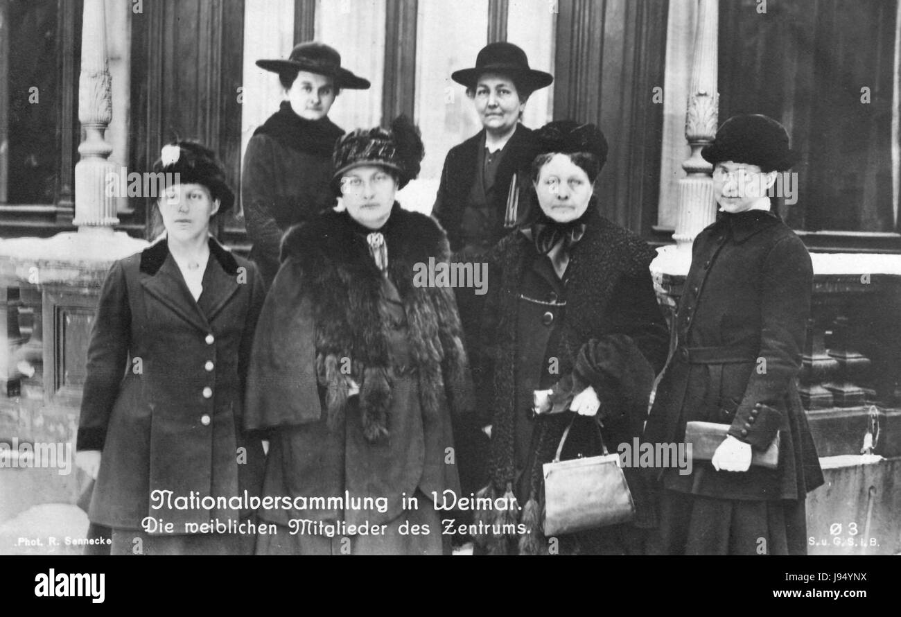 The female members of the Deutsche Zentrumspartei (Zentrum) (German ...