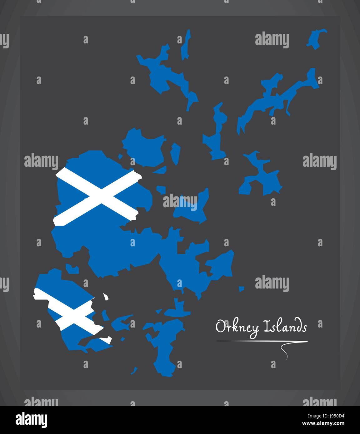 Orkney islands scotland map hi-res stock photography and images - Alamy