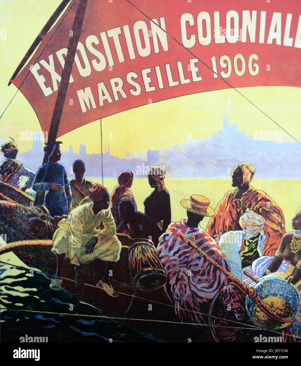 Vintage Advert for the Colonial Exhibition in Marseille 1906 France ...