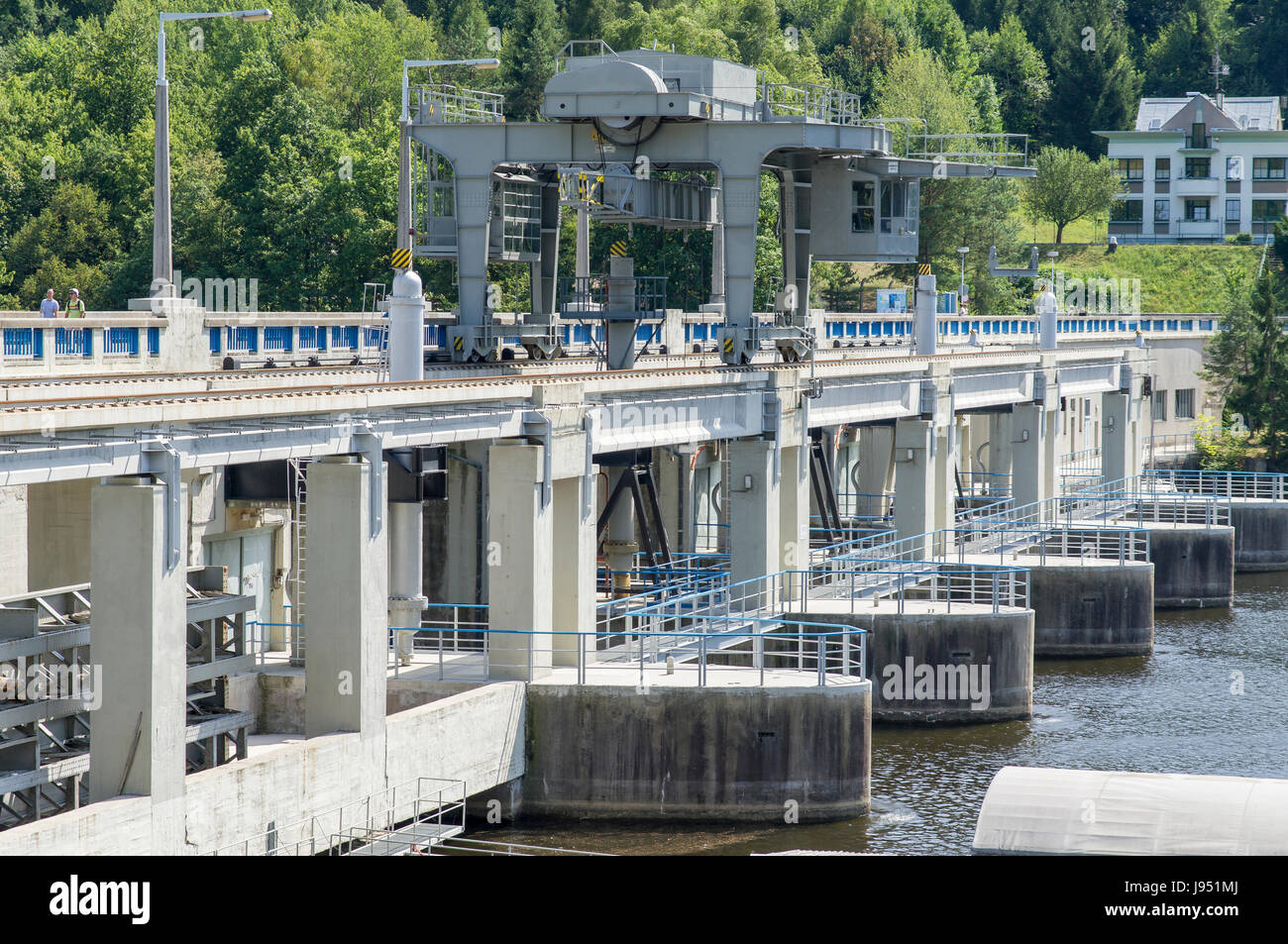 Water dam Slapy in Czech Republic Stock Photo - Alamy