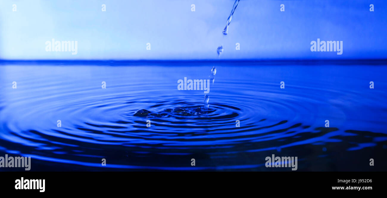 water drop on water floor Stock Photo - Alamy