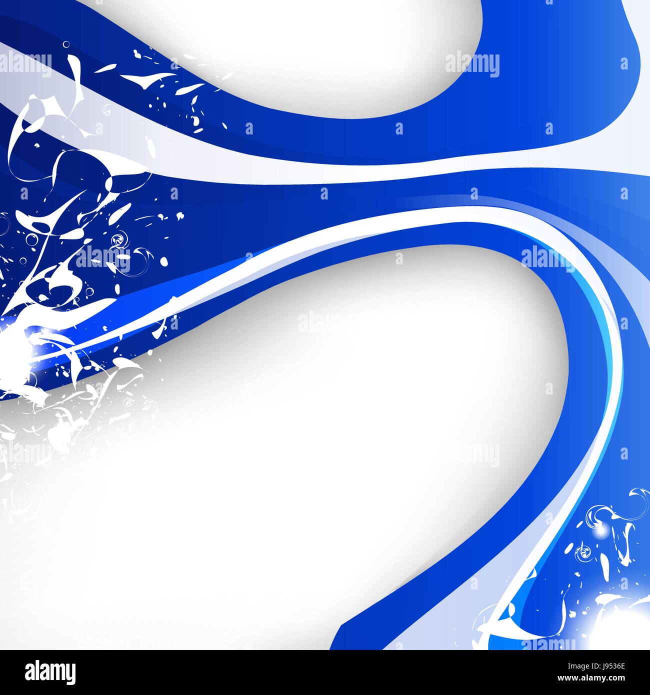 Vector minimal curve wave set background with shadow and space for ...