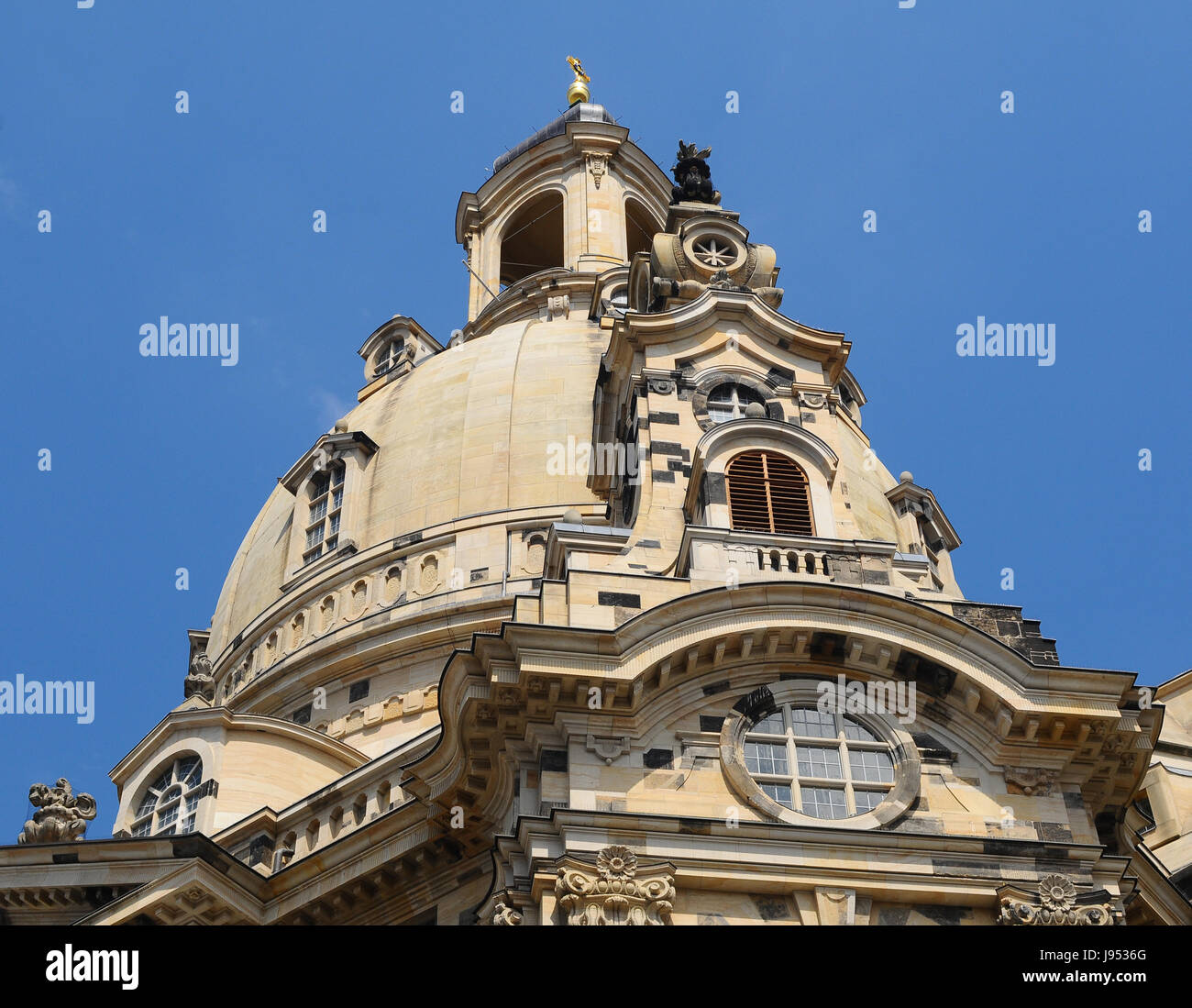 tower, church, dome, sightseeing, sandstone, saxony, Dresden, blue ...