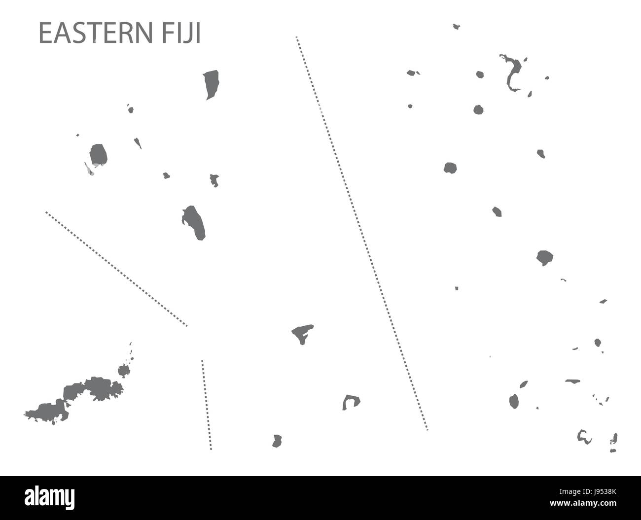 Map of fiji islands Black and White Stock Photos & Images - Alamy