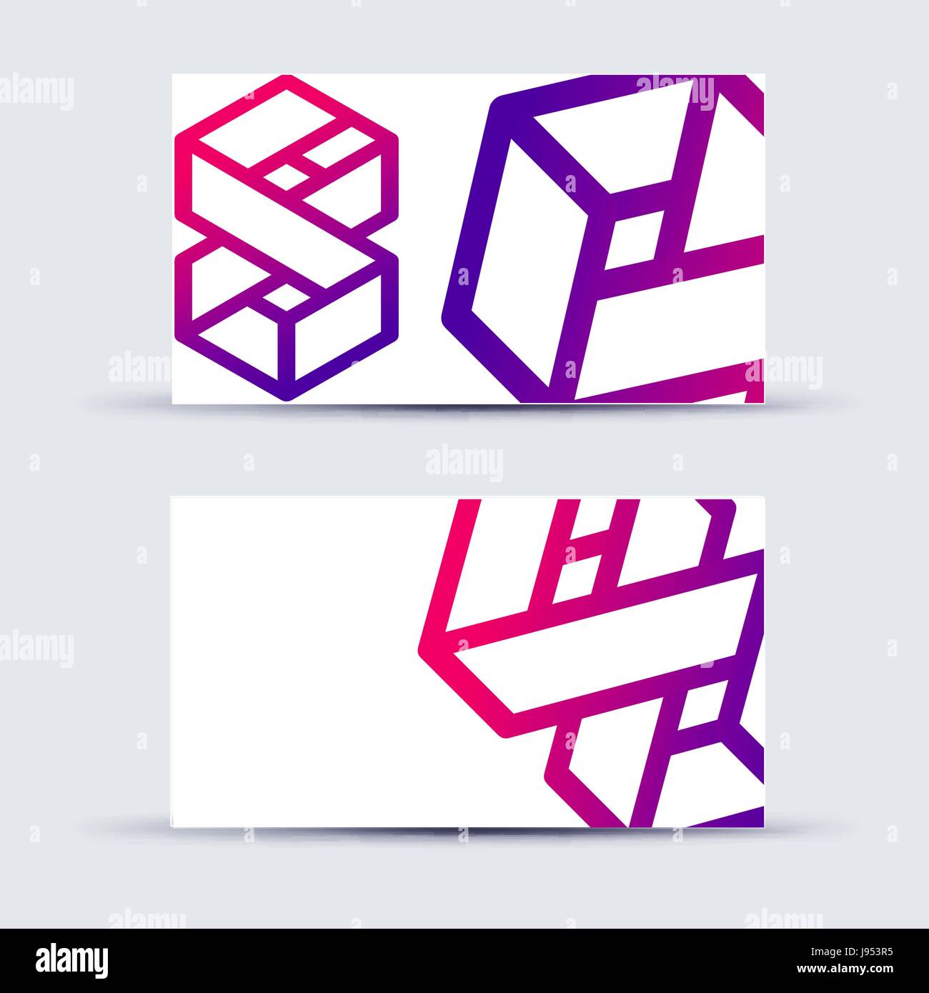 Abstract blank name card template for business artwork. eps 10 Stock ...