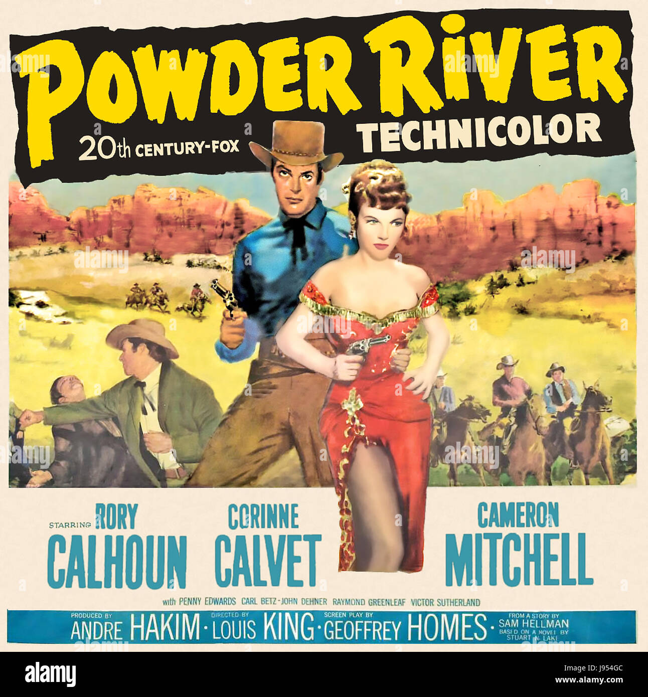 POWDER RIVER 1953 20th Century Fox film with Corinne Calvet and Rpry ...