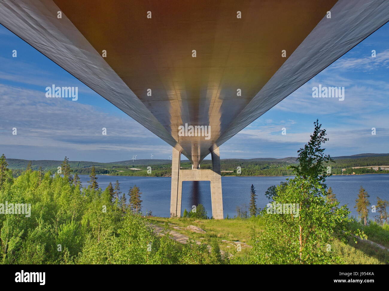 bridge, sweden, spring, suspension bridge, bridge, sweden, spring ...