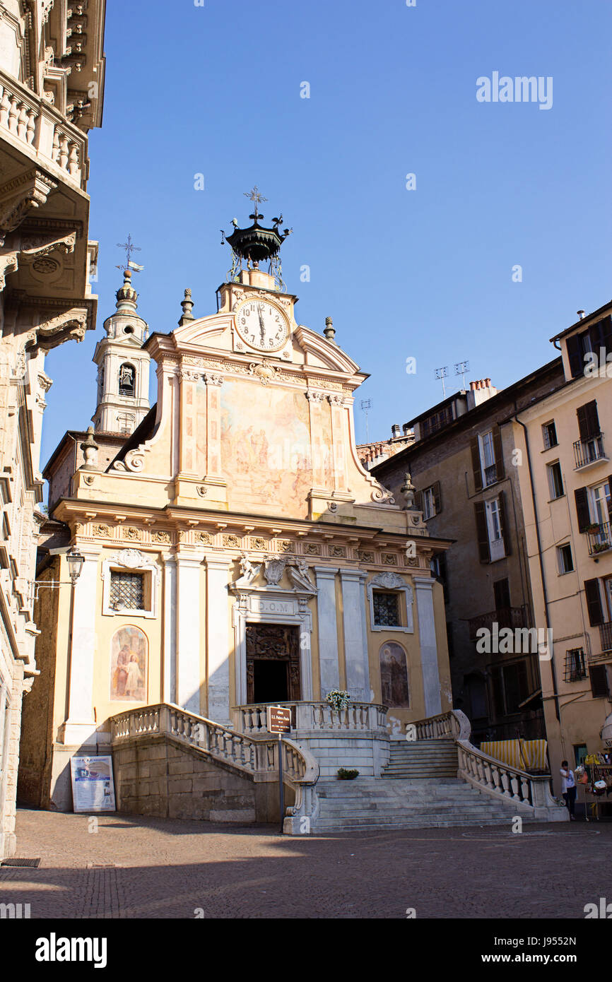 Town of Mondovi, Piedmont, north of Italy: details of the historical ...