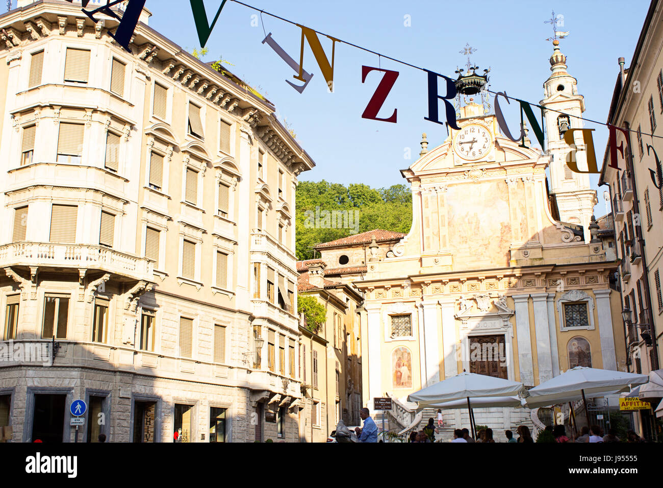 Town of Mondovi, Piedmont, north of Italy: details of the historical ...