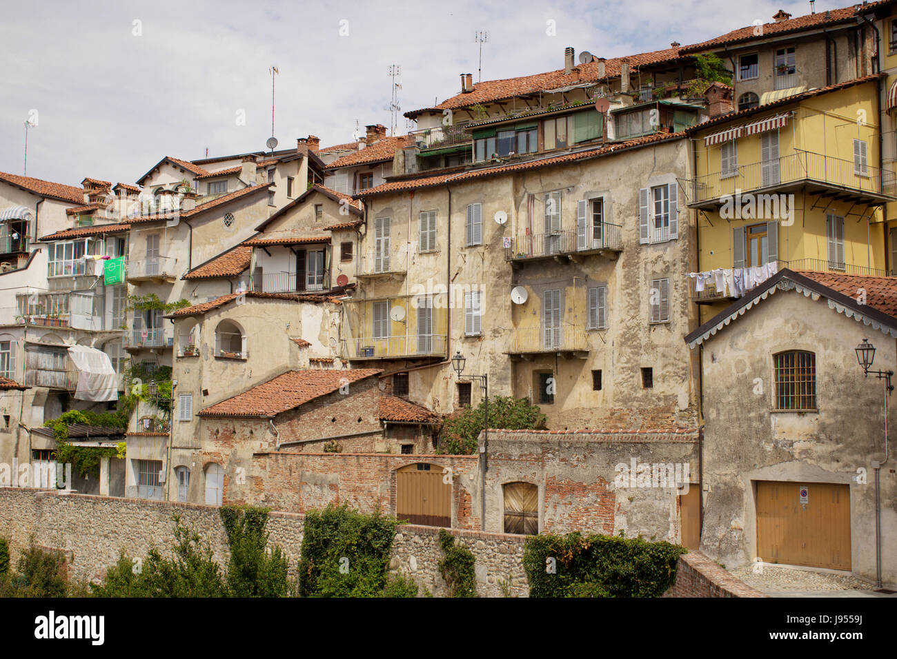 Town of Mondovi, Piedmont, north of Italy: details of the historical ...