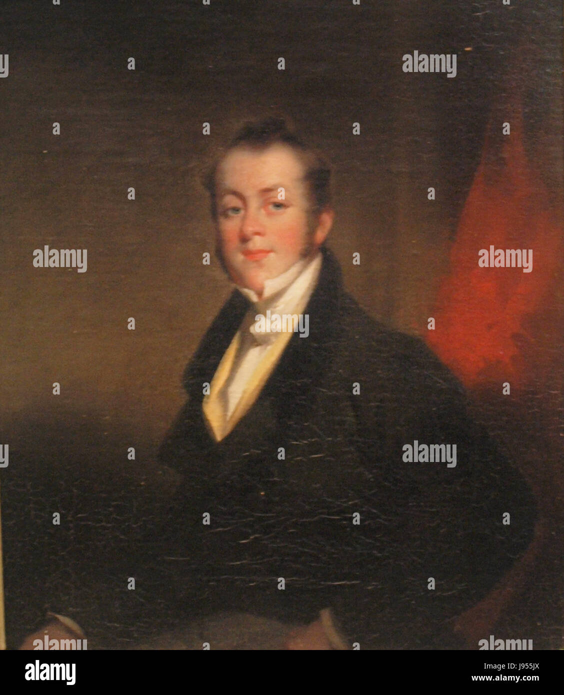 Portrait of Thomas Beale George Chinnety (cropped Stock Photo - Alamy