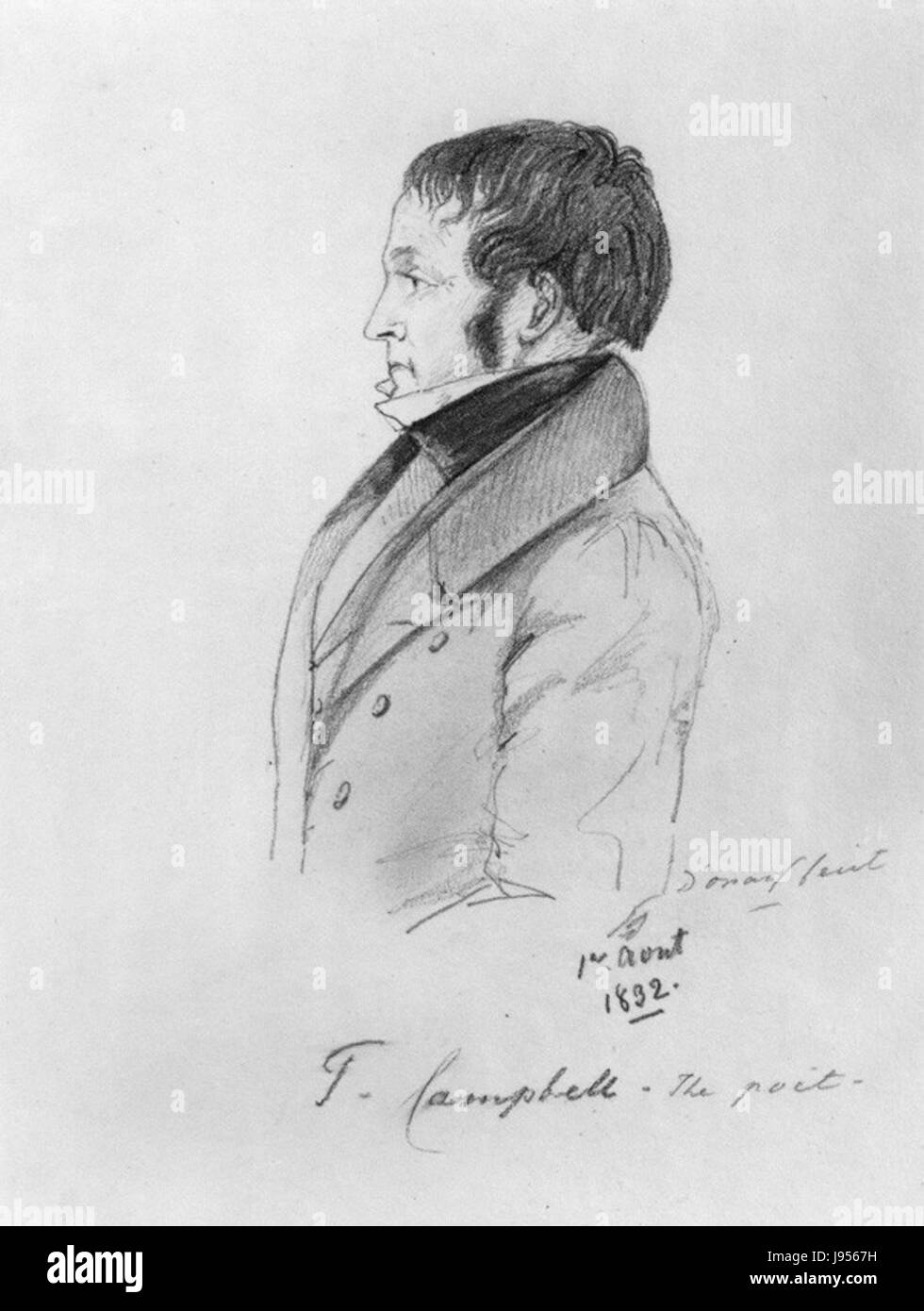 Thomas Campbell by Alfred, Count D'Orsay Stock Photo - Alamy