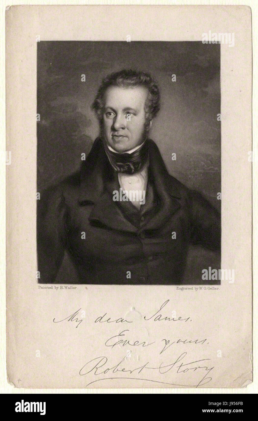 Robert Story by William Overend Geller, after Richard Waller Stock ...