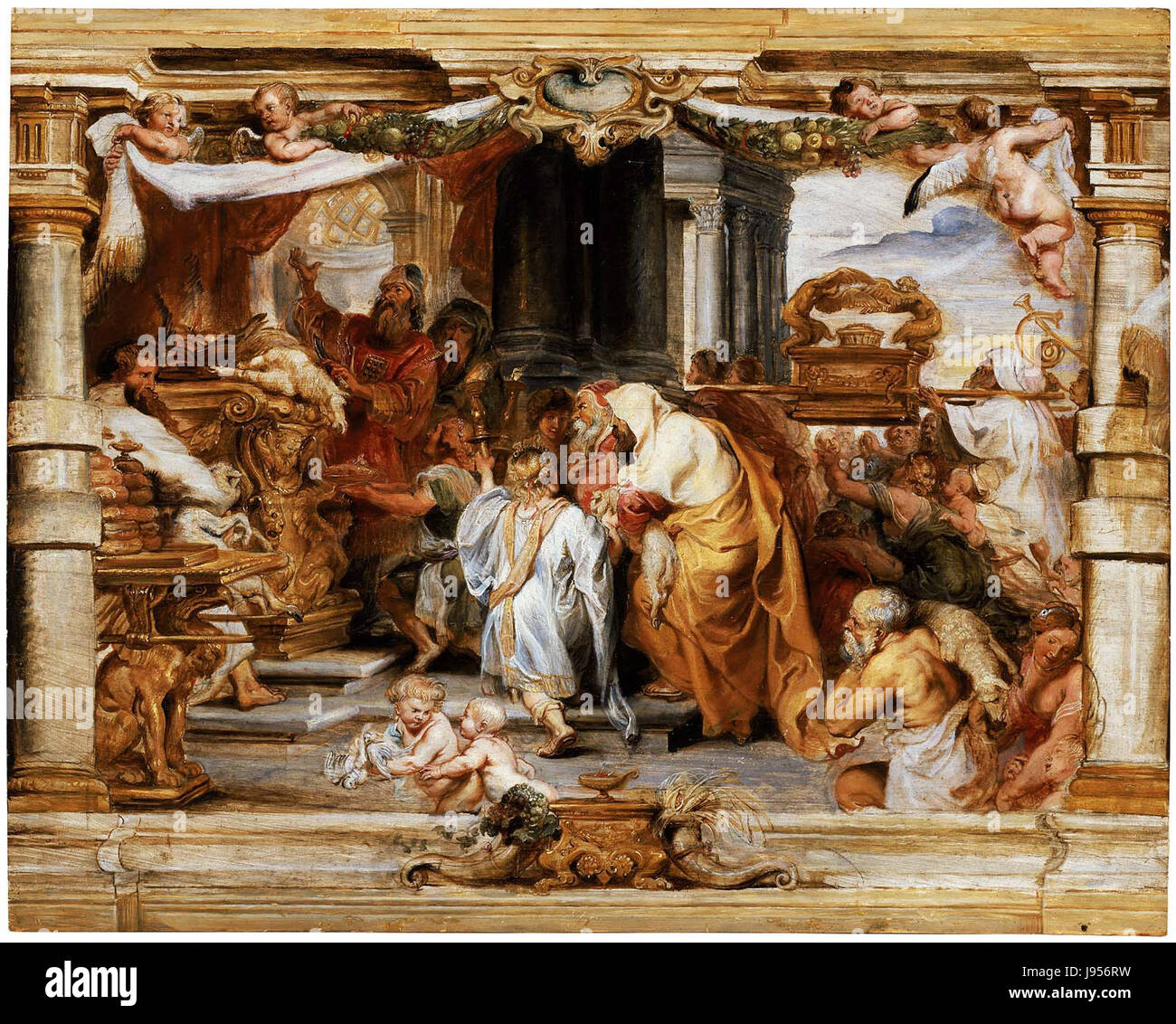 This painting by Peter Paul Rubens depicts the biblical theme of the ...