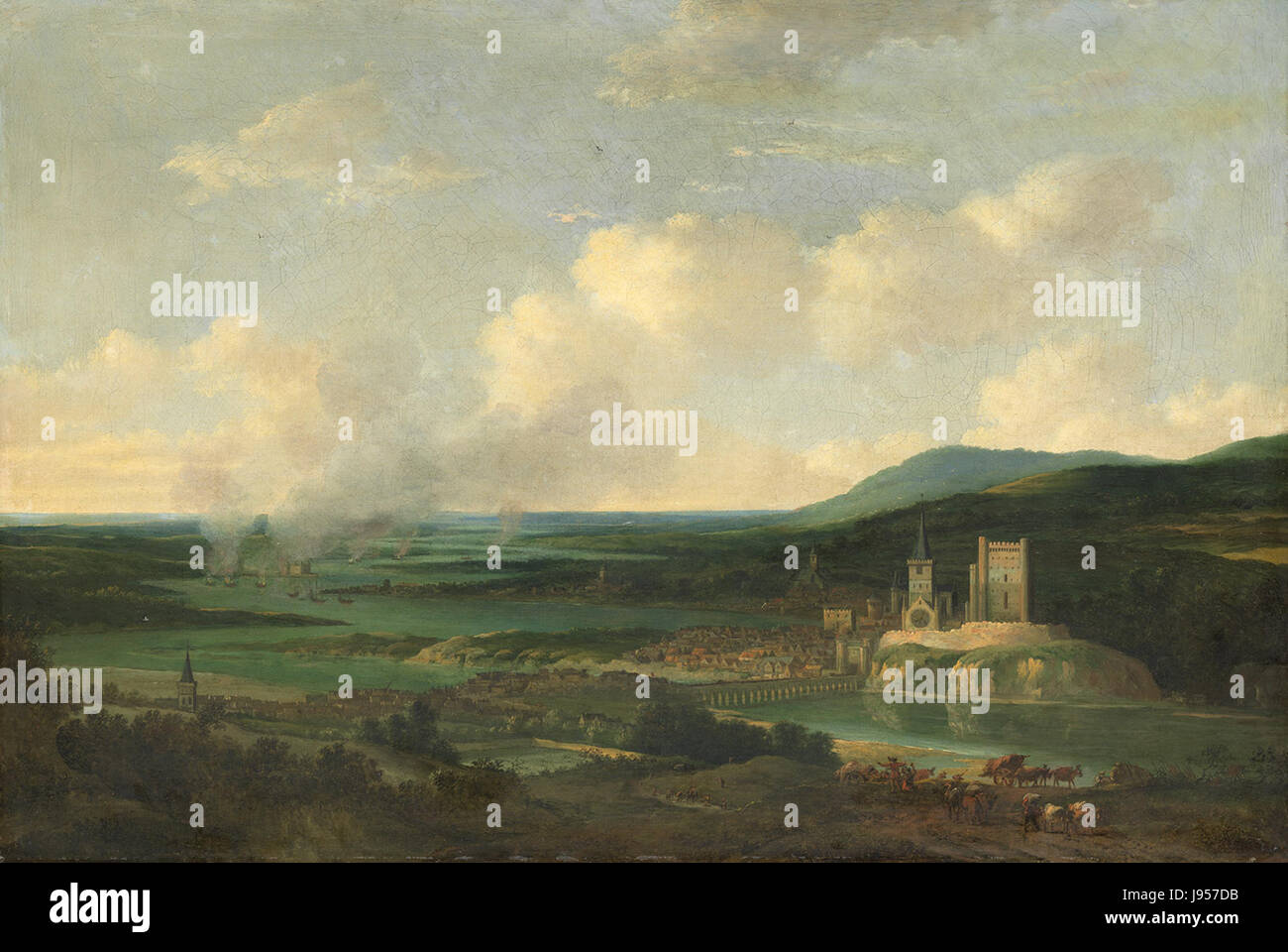 SA 22660 Het verbranden van de Engelse vloot op de Medway (juni 1667 ...