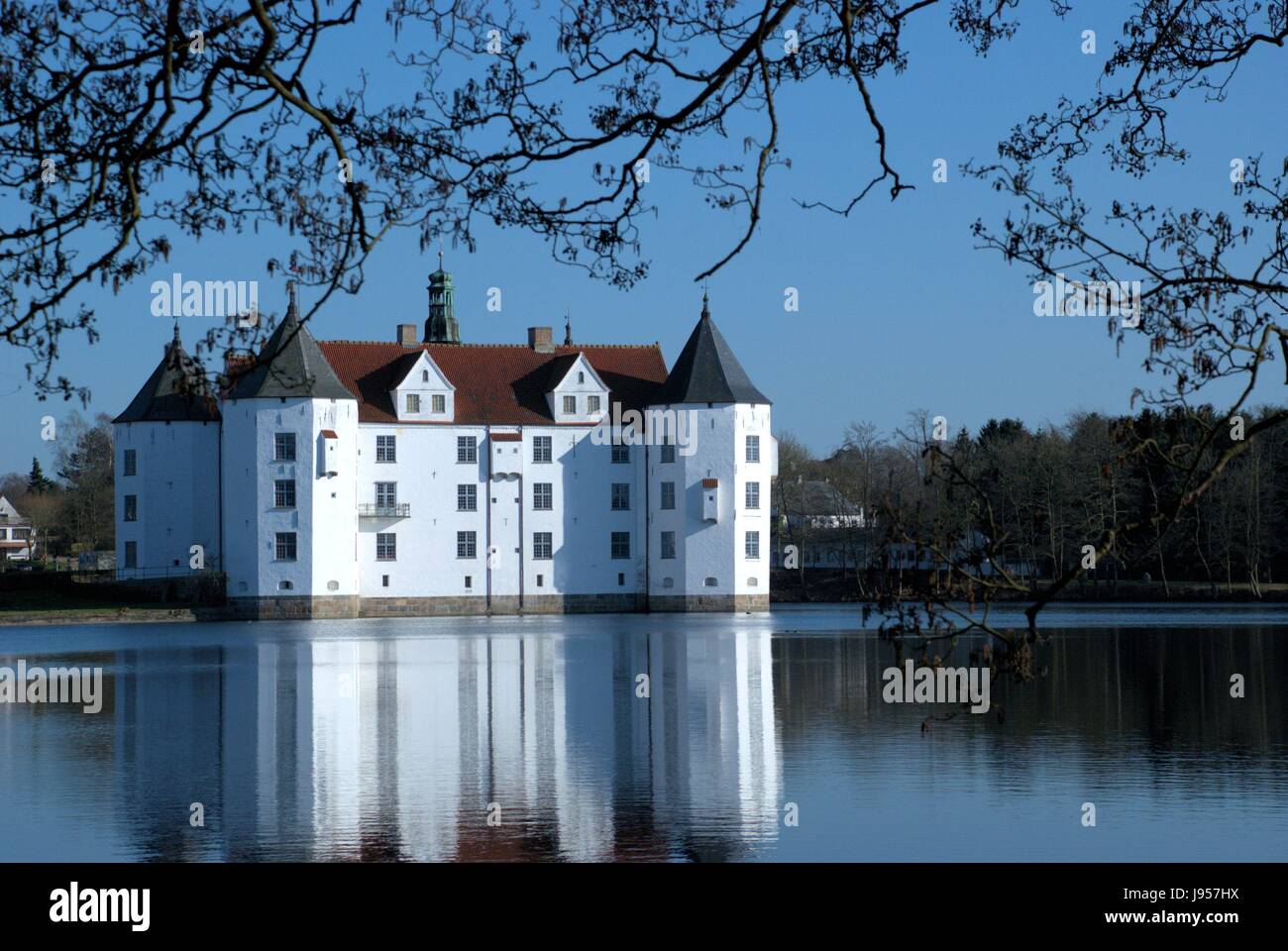 blue, spring, salt water, sea, ocean, water, chateau, castle, blue ...
