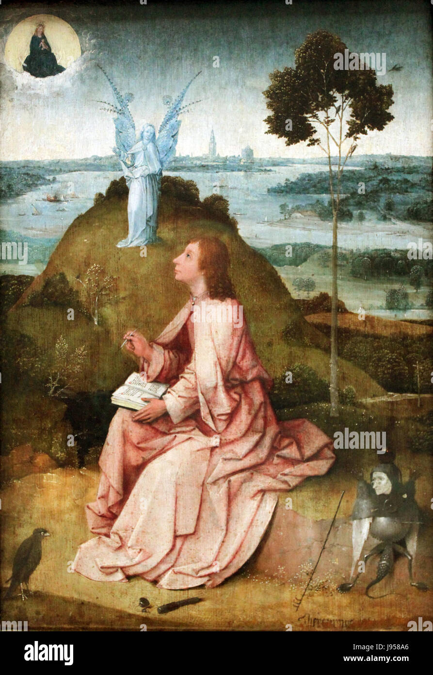 Hieronymus Bosch's 'The Evangelist John on the Island of Patmos' from ...