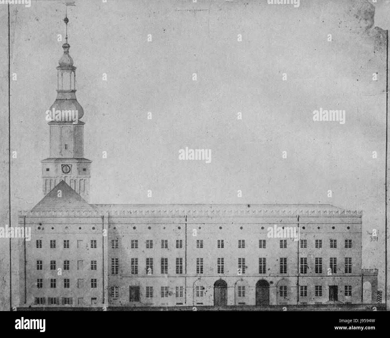 Oppeln Rathaus 1810 1830 Stock Photo - Alamy