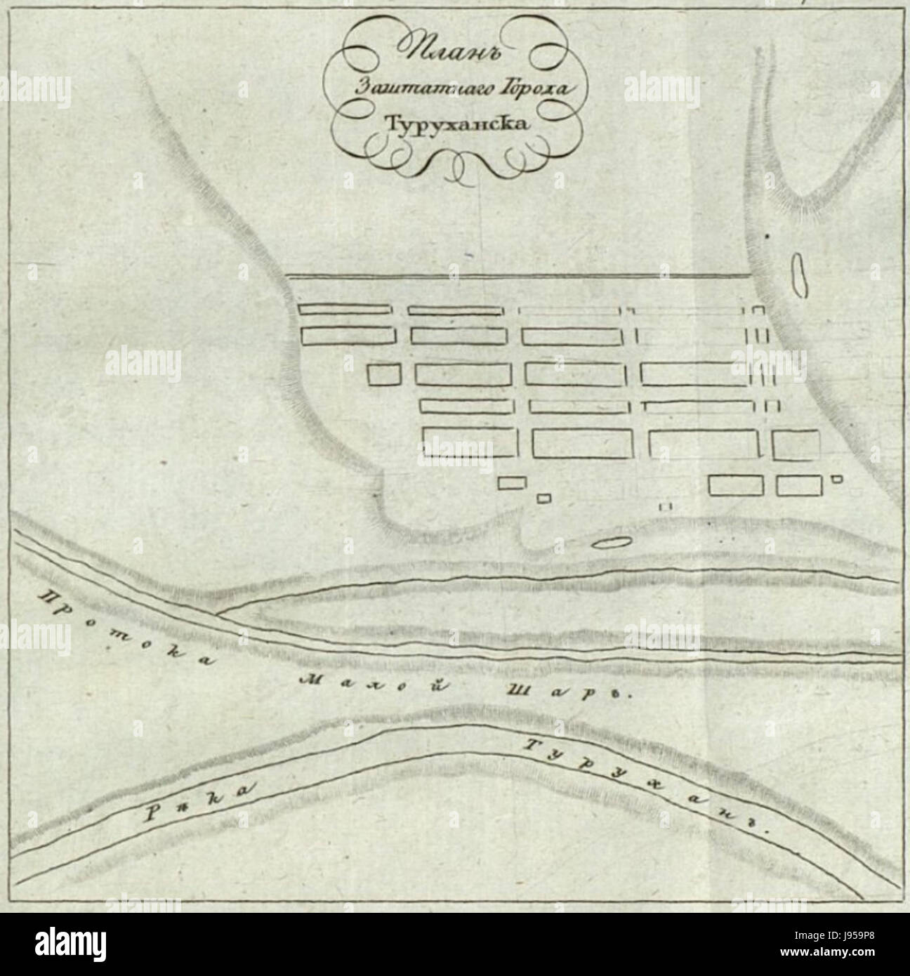 The *Turukhansk map* represents a geographic region in Siberia ...