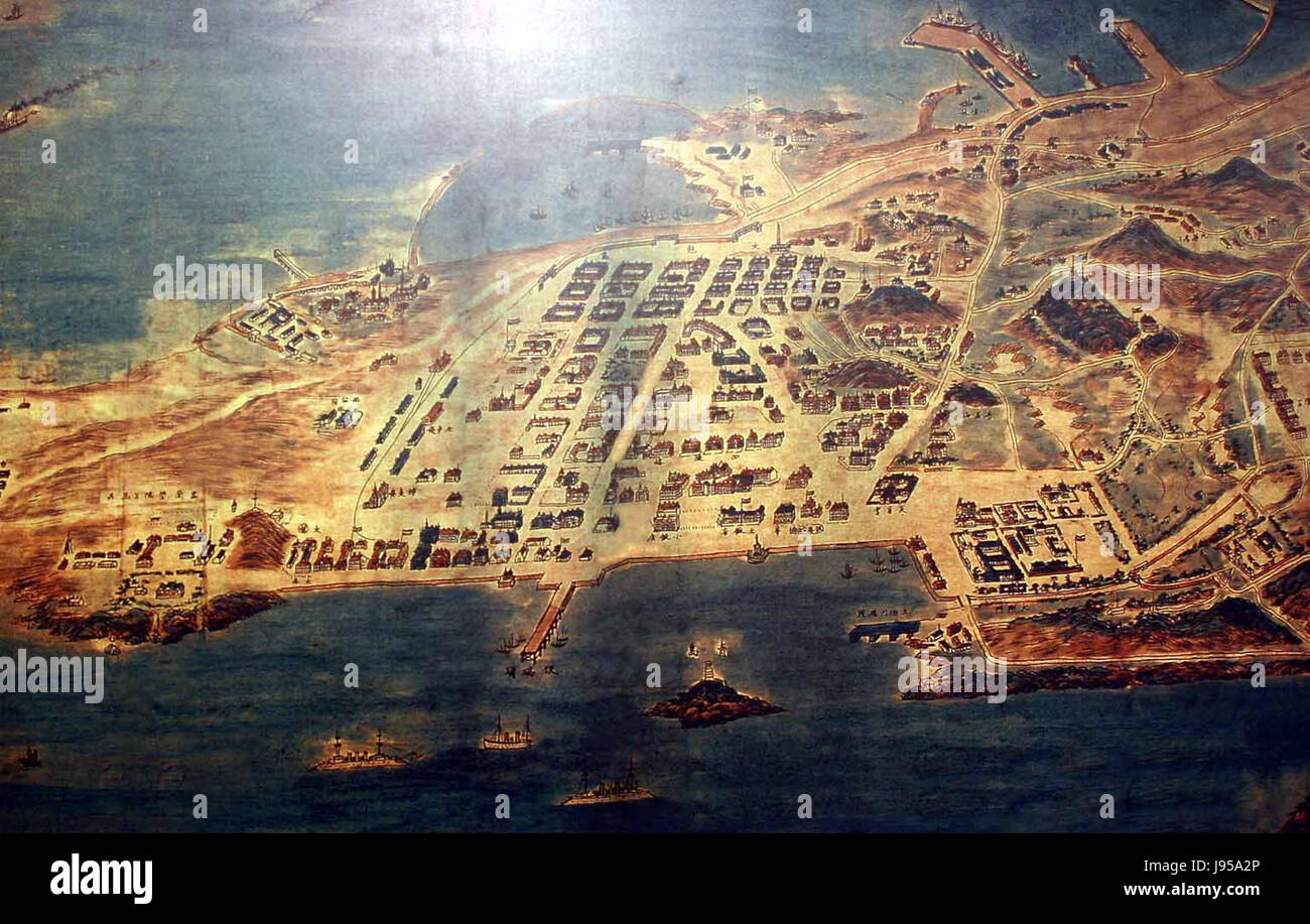 Map of qingdao hi-res stock photography and images - Alamy