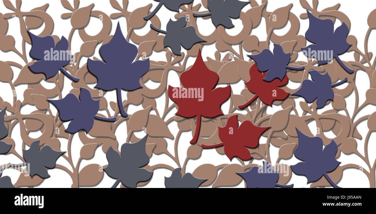 leaf, graphic, leaves, illustration, sight, view, outlook, perspective ...