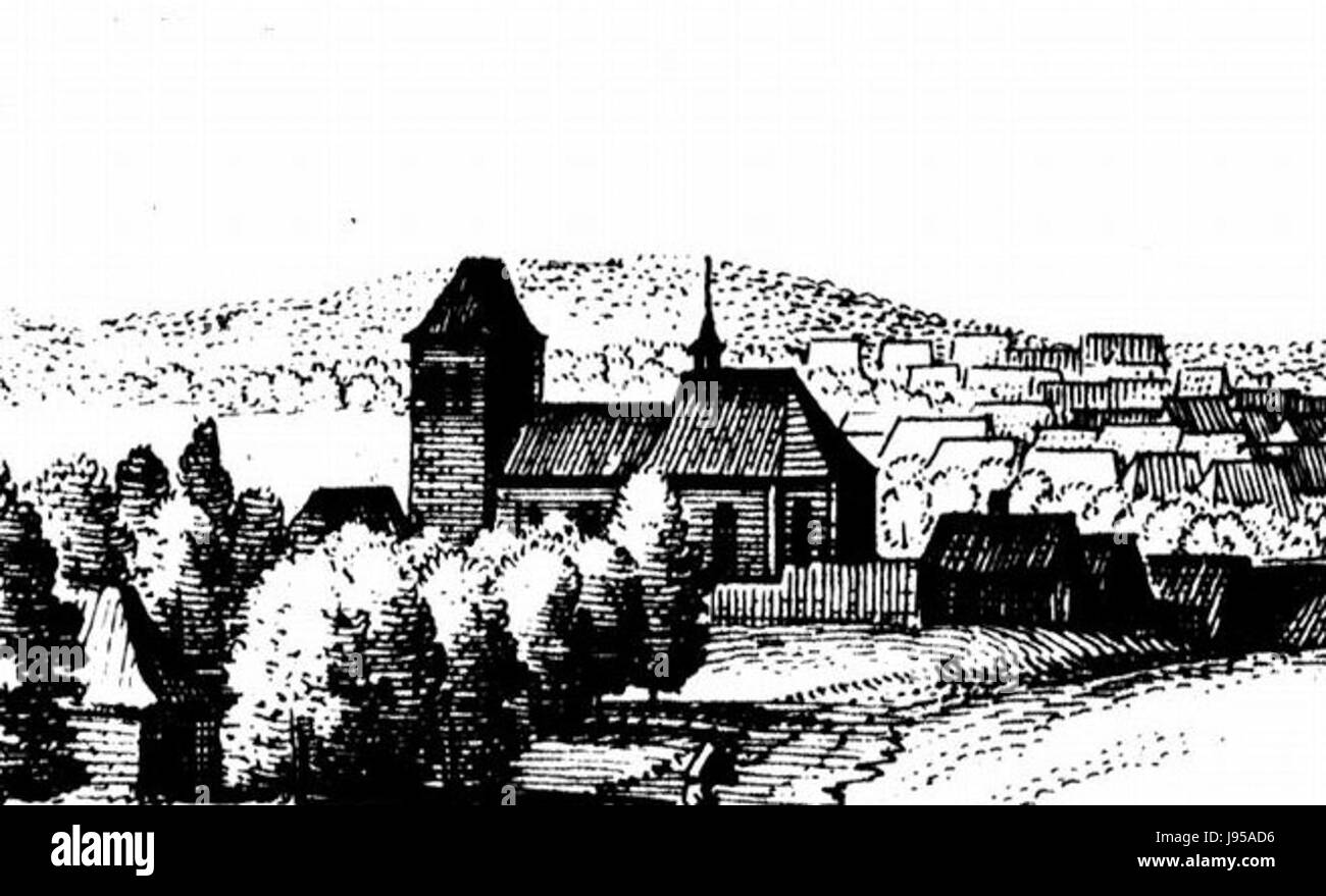 St. Andreas Kloppenburg 1647 Merian Stock Photo - Alamy