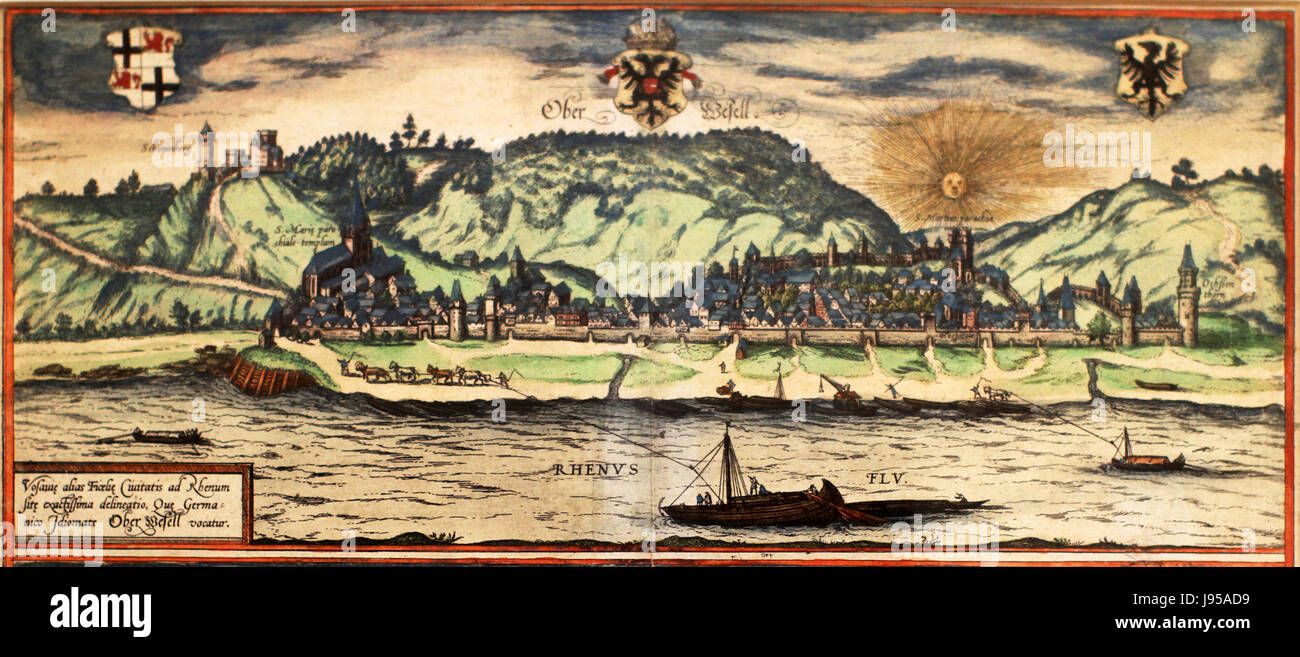 This copper engraving from Braun & Hogenberg, created around 1581, is ...
