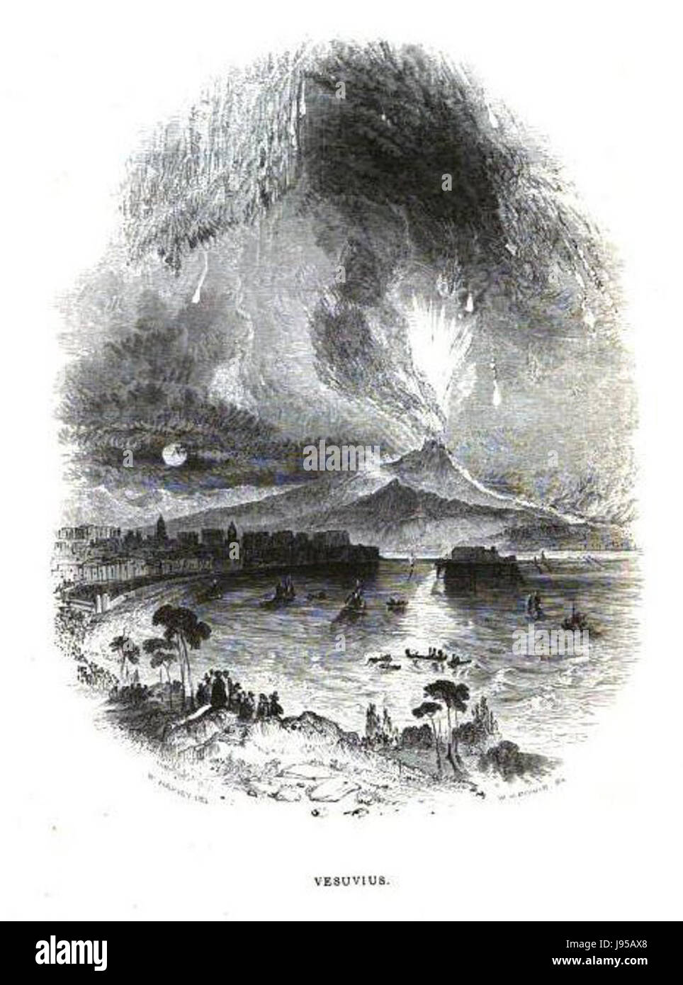 The eruption of mount vesuvius Cut Out Stock Images & Pictures - Alamy