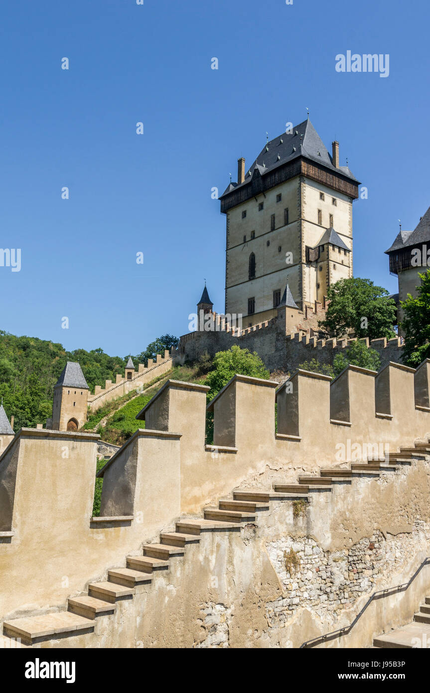 Karlstejn Castle, Czech Republic Stock Photo - Alamy