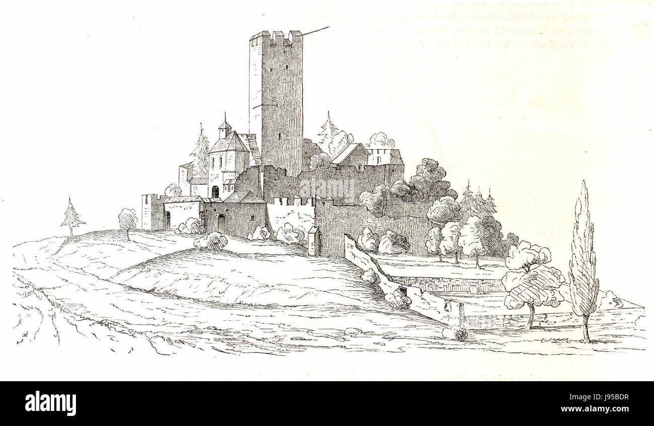 This illustration from MZK 008 06 depicts the historical monuments of ...