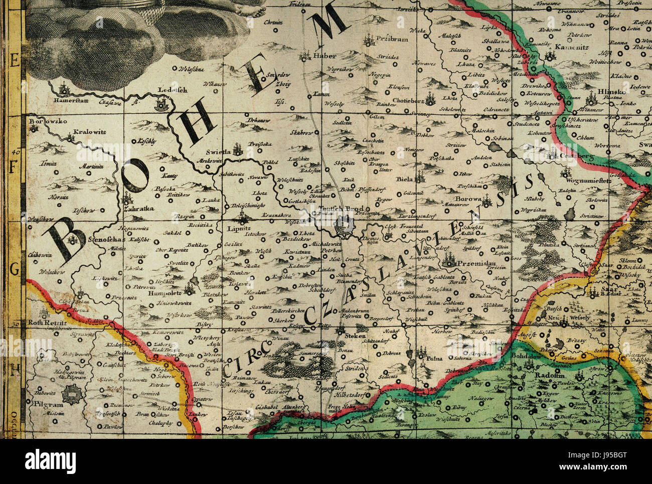 MÃ¼llerâ€™s Map of Moravia, created by Johann Ignaz MÃ¼ller in the 18th ...