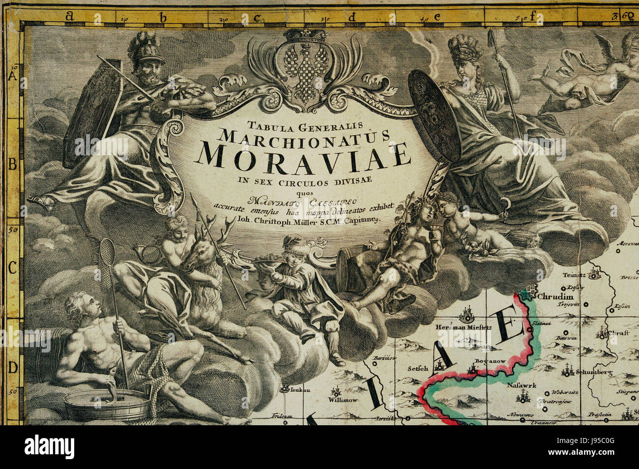 The Mullerova Mapa Moravy is a historical map of Moravia, a region in ...