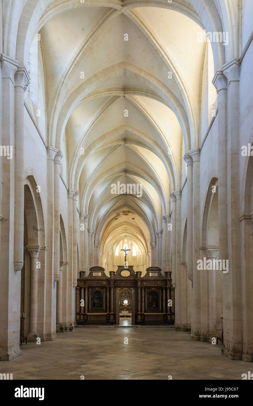 France, Yonne, Pontigny, Cistercian abbey of Pontigny, the church, the ...