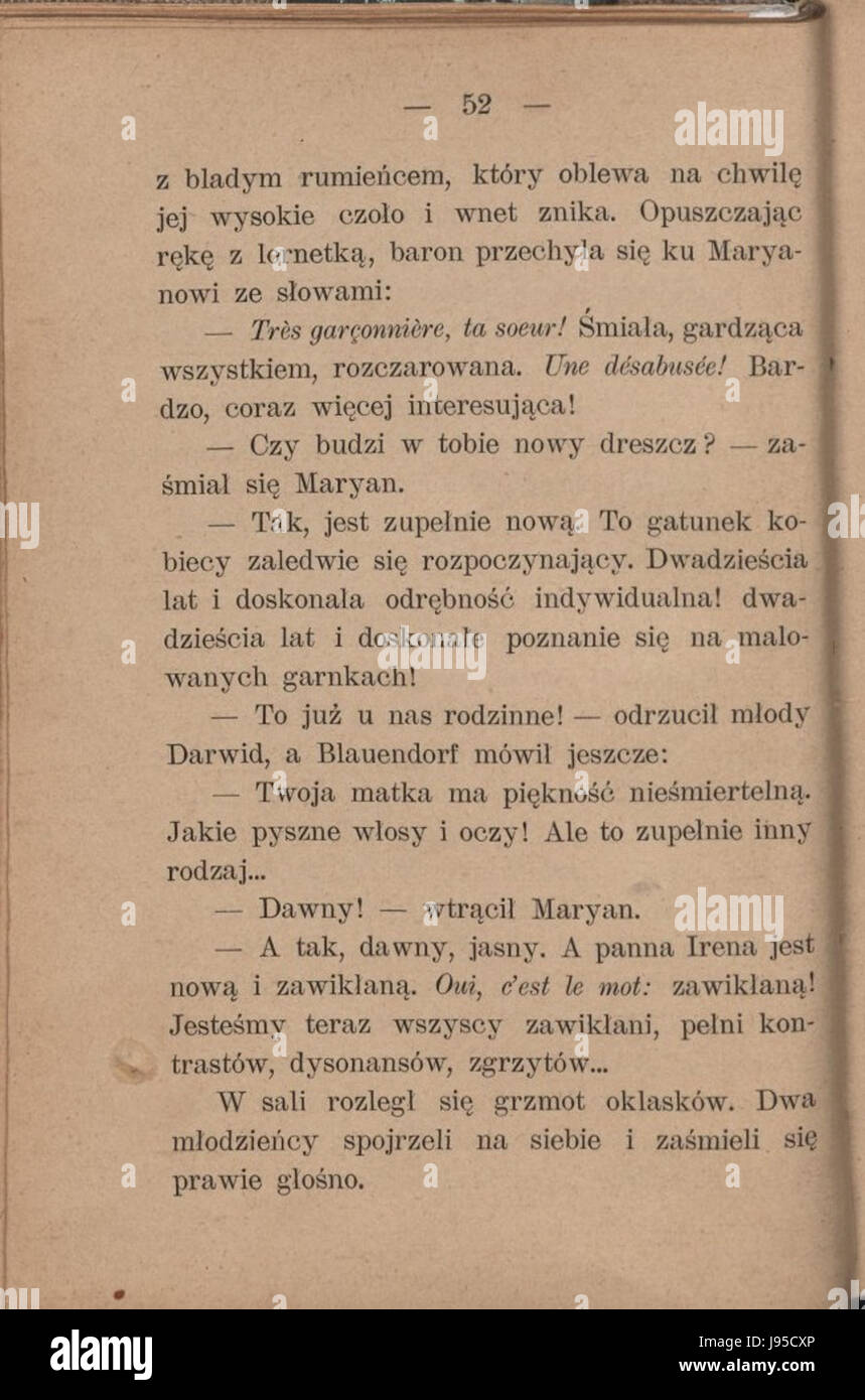 PL Eliza Orzeszkowa Argonauci tom I 058 Stock Photo - Alamy