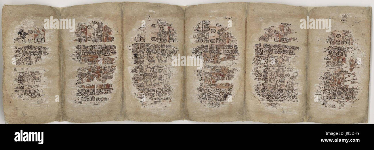 Paris Codex, pages 2 7 Stock Photo - Alamy