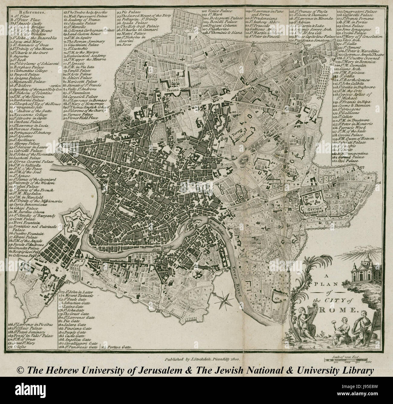 Ancient map of city of rome hi-res stock photography and images - Alamy