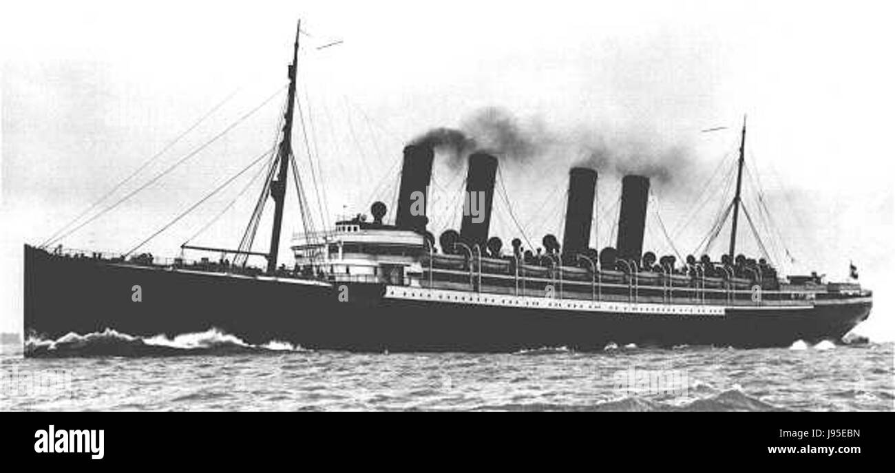 This photograph captures the SS Kaiser Wilhelm der Grosse, a German ...