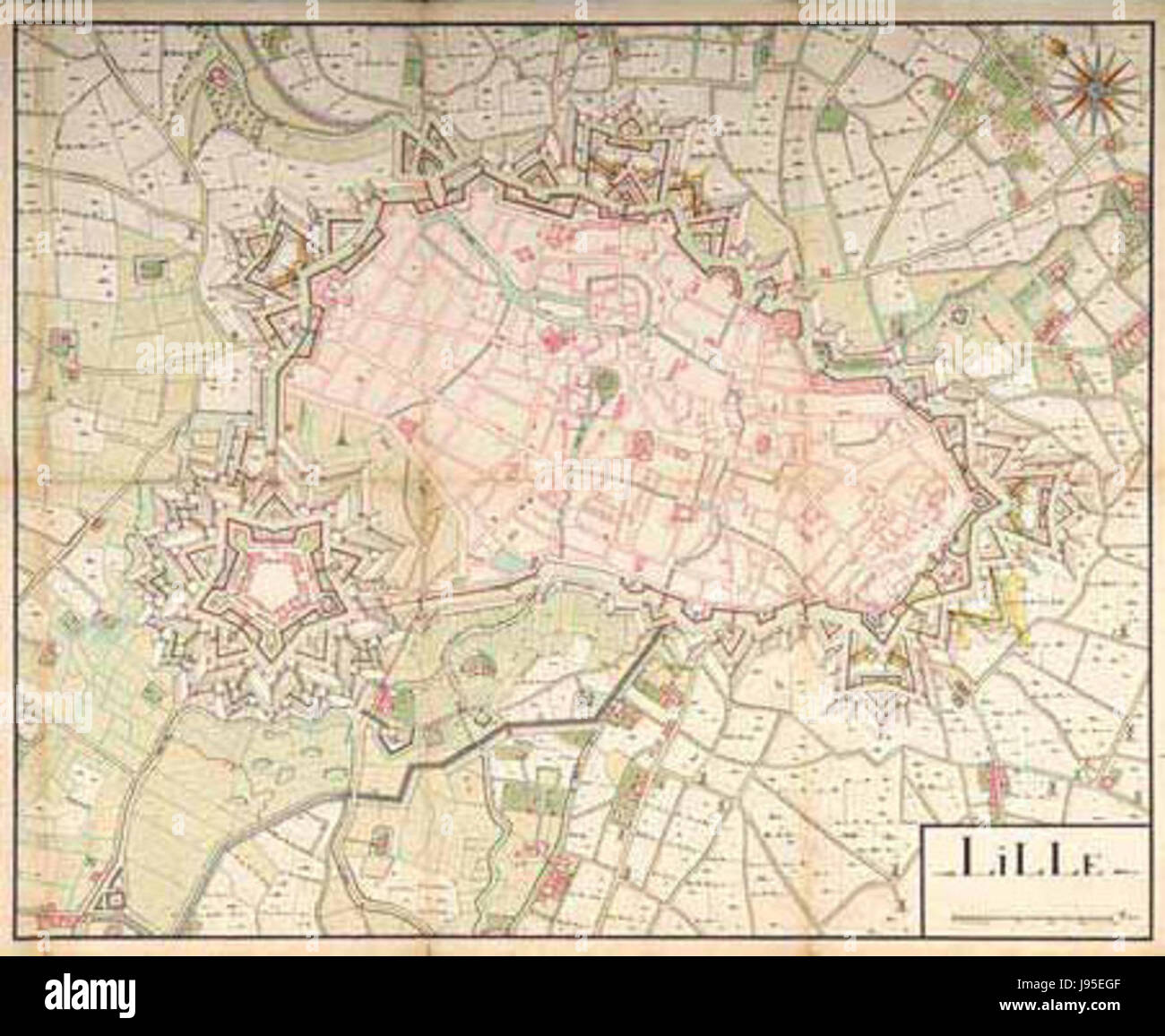 Map of lille france hi-res stock photography and images - Alamy