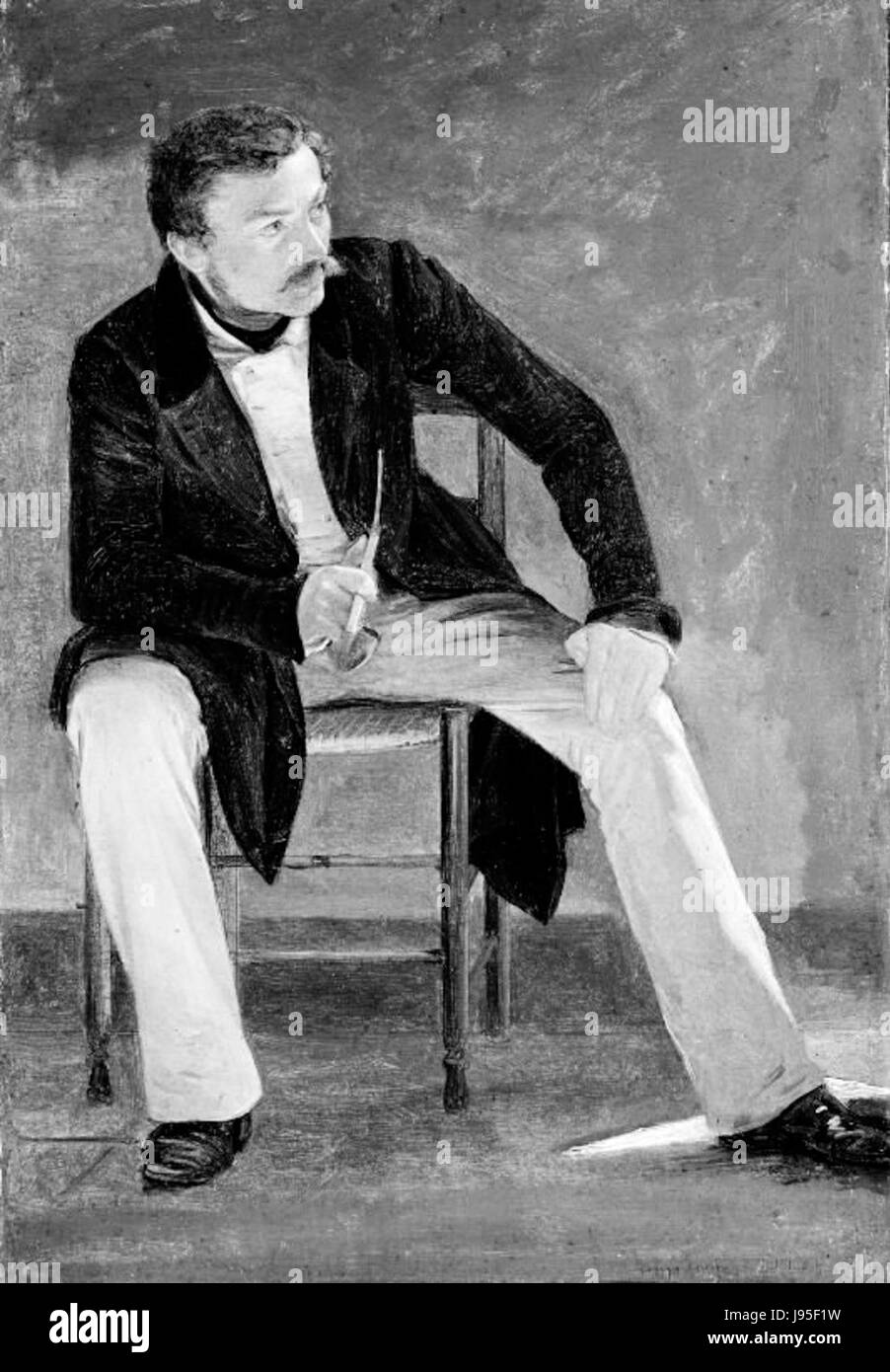 Portrait of Constantin Hansen (1837 painting Stock Photo - Alamy