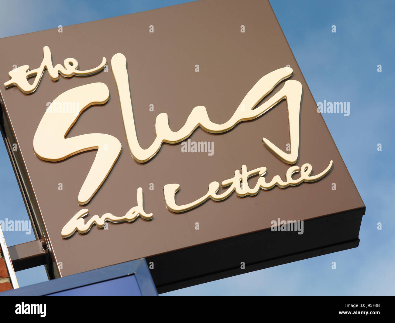The Slug and Lettuce restaurant sign Stock Photo - Alamy