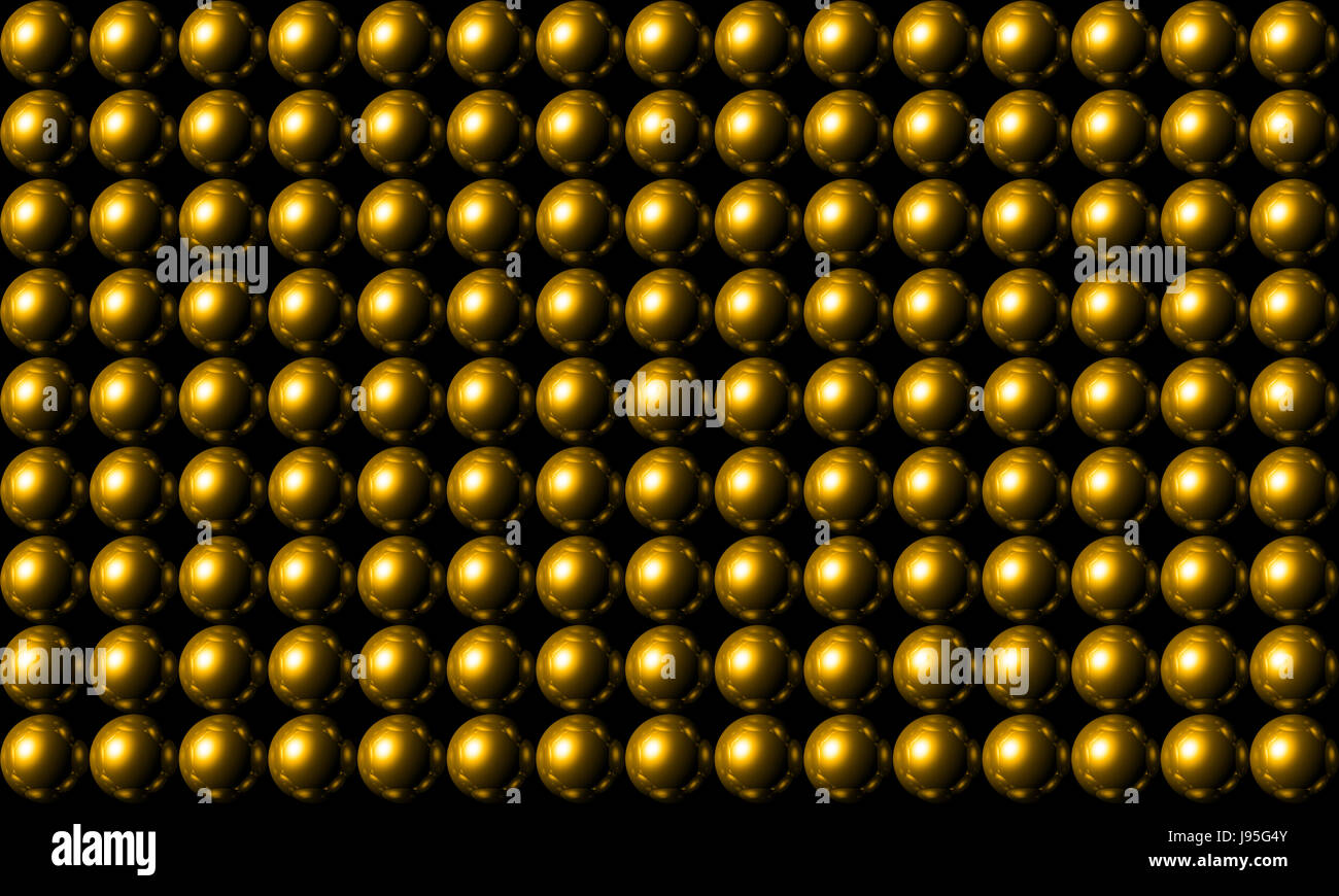gold ball grid matrix background Stock Photo - Alamy