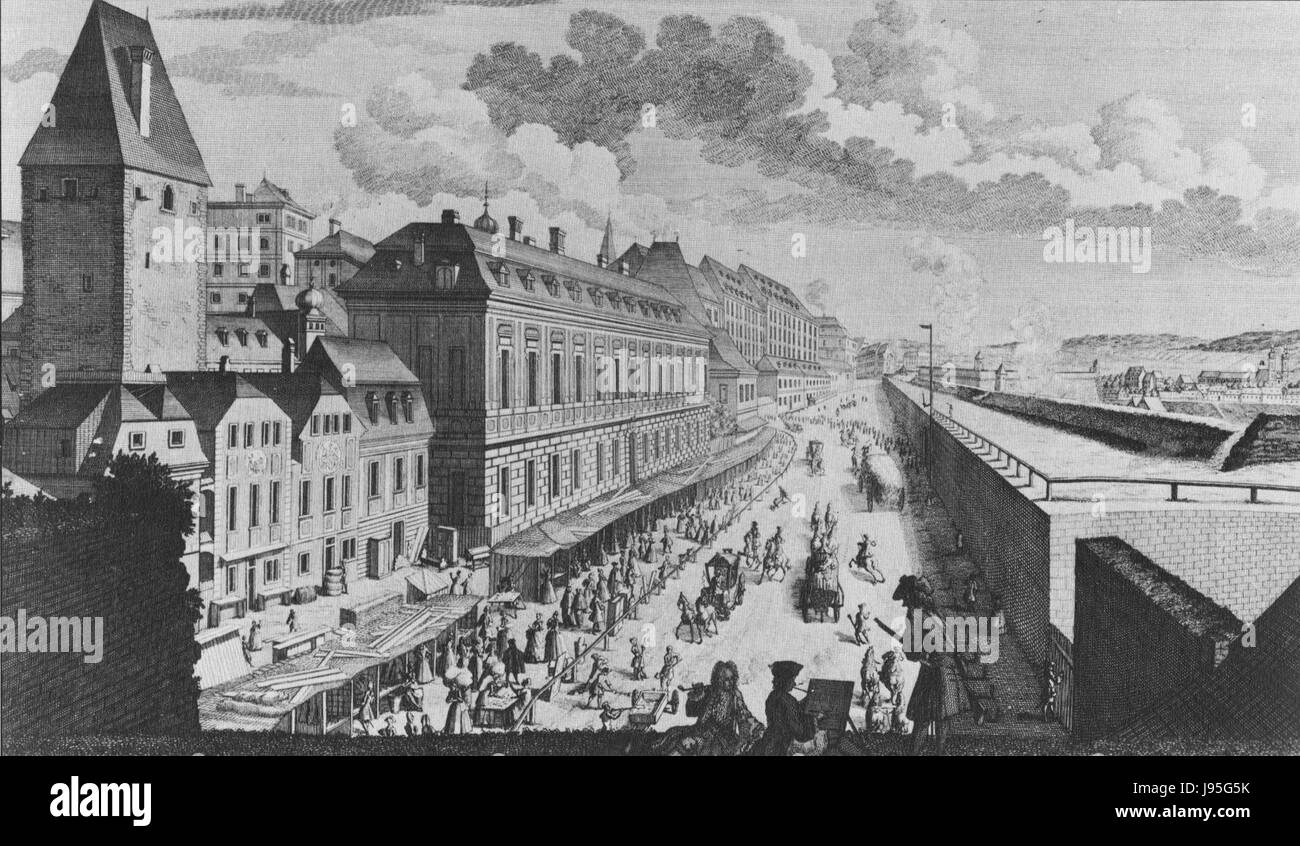 The Roter Turm (Red Tower) in Halle, Germany, was constructed in 1725 ...