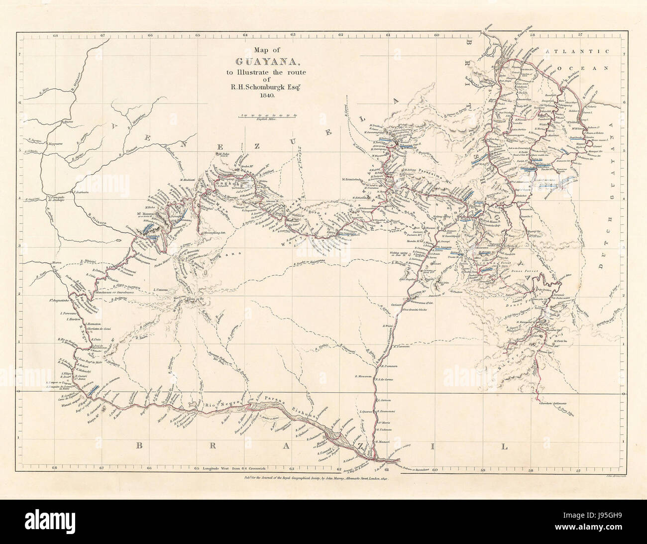 Map of guiana hi-res stock photography and images - Alamy