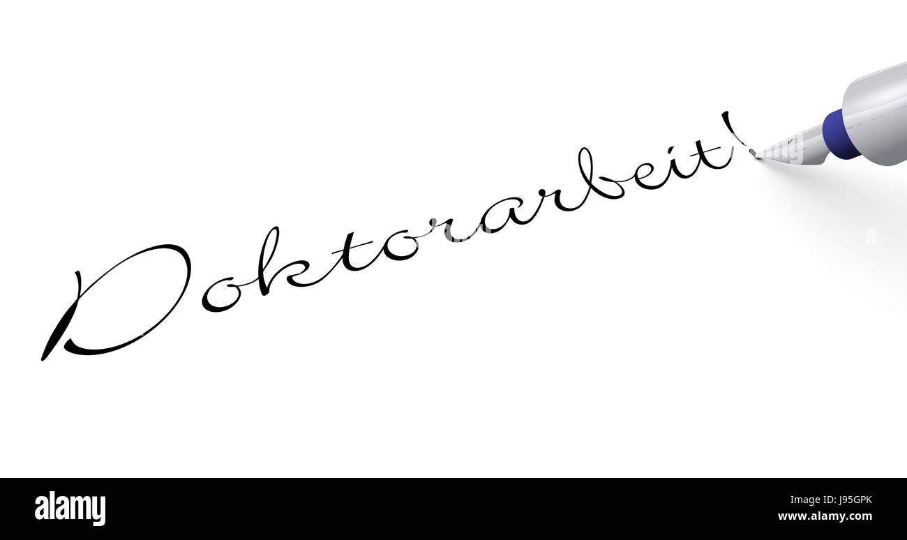 doctor, study, master, letter, fountain pen, thesis, pictogram, symbol ...