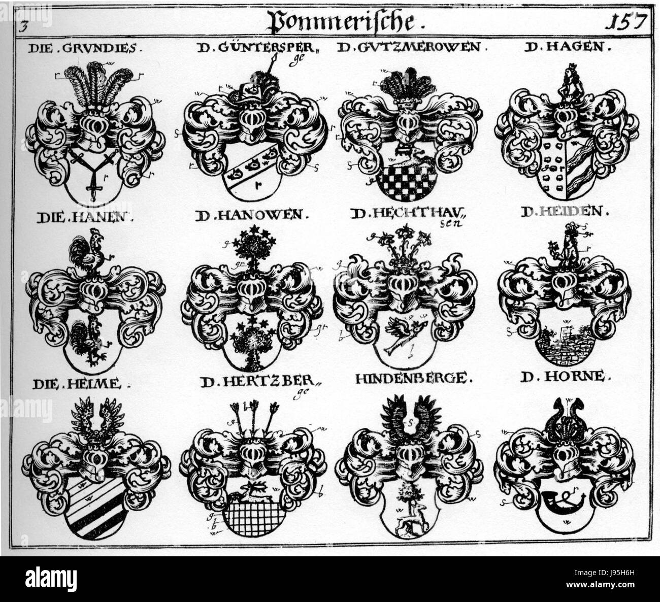Siebmacher's heraldic work from 1701-1705, C157, is a detailed ...