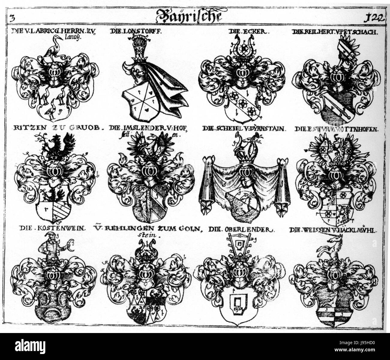 The Siebmacher 1701-1705 C122 refers to a series of heraldic works ...